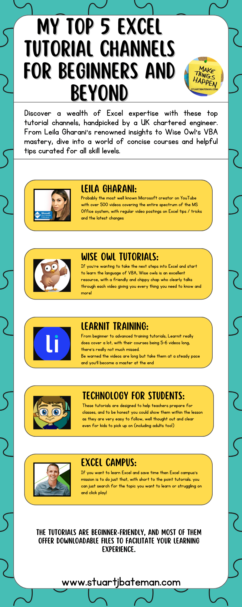 My Top 5 Excel Tutorial Channels for Expertise | The Chartered Engineer