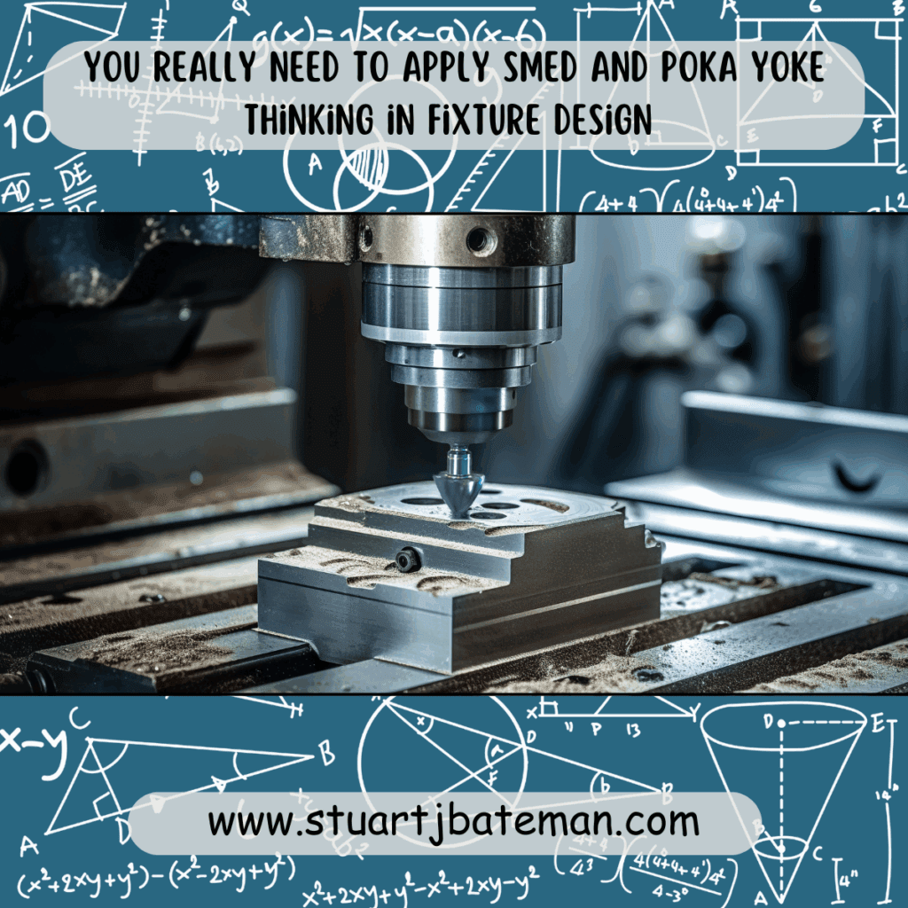 You really need to apply SMED and Poka Yoke Thinking in Fixture Design ...